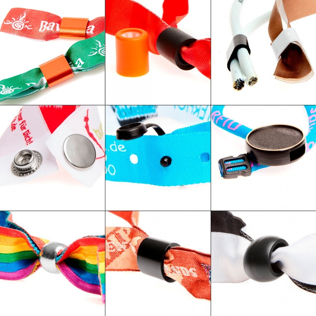 Pulseras RFID con impresión digital y placa deslizante de plástico para ...