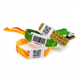 Pulsera con código de barras o código qr